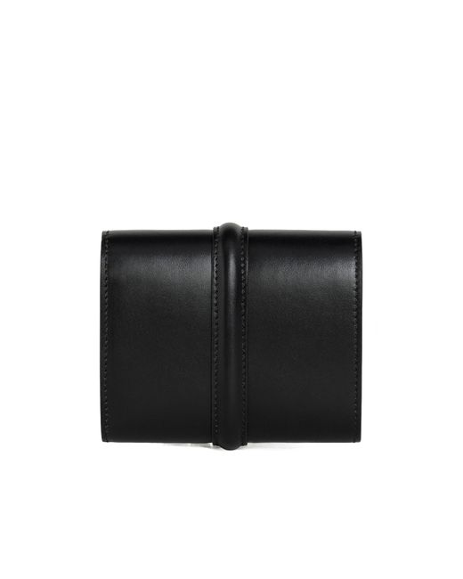 Celine Shiny Calfskin Wallet in Black | Lyst