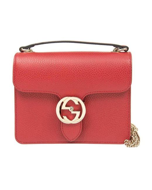 Gucci Double G Logo Woc in Red | Lyst