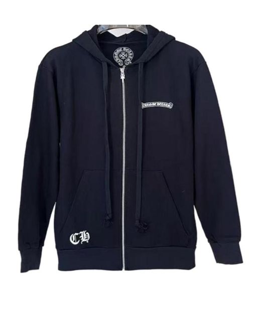 Chrome Hearts Zip-Up Hoodie in Blue for Men | Lyst