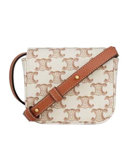 Celine Mini Claude in Metallic | Lyst