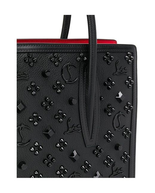 Christian Louboutin Paloma Medium Top Handle Bag in Black | Lyst
