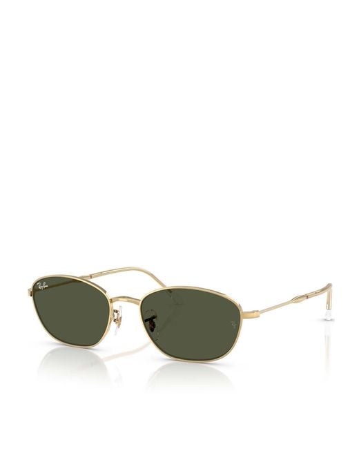 Ray-Ban Rb3749 Oval Sunglasses in Green | Lyst UK