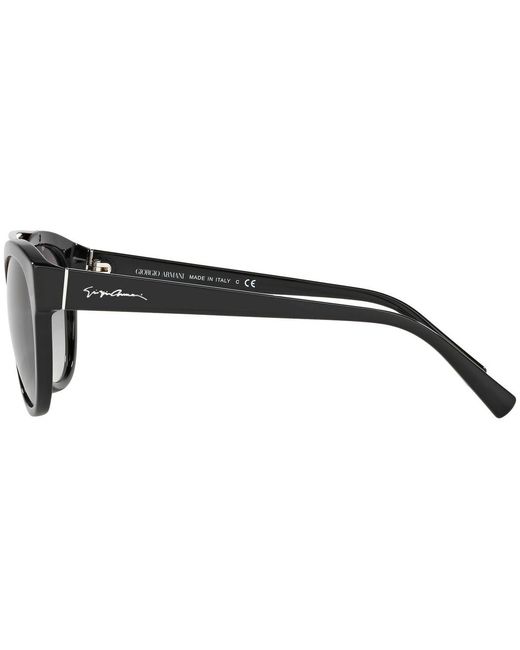 Giorgio Armani Logo Sunglasses in Grey | Lyst UK