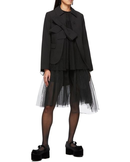 ShuShu/Tong Logo Short Jacket in Black | Lyst