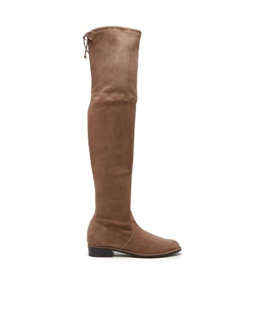 Stuart Weitzman Lowland Thigh-High Boots in Brown | Lyst