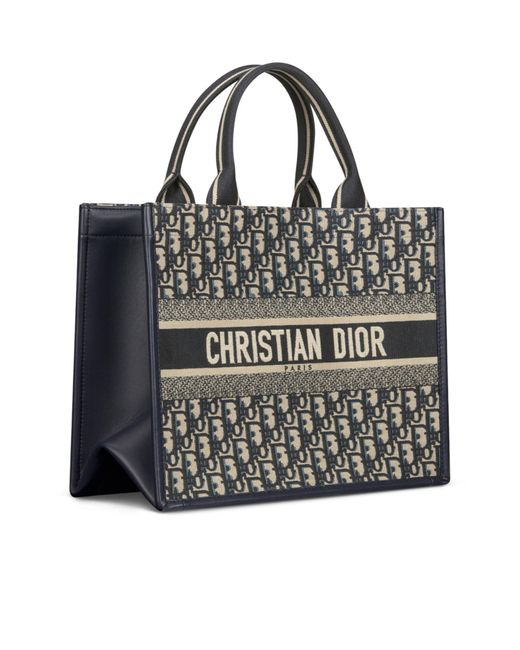 Dior Medium Book Tote Logo Handbag in Black | Lyst