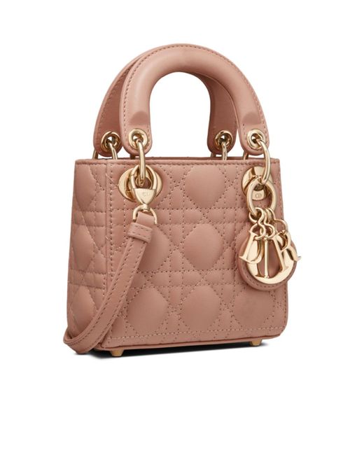 Dior Mini Logo Shoulder Bag in Pink | Lyst