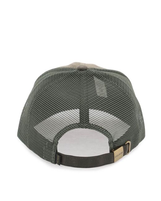 Filson Logo Baseball Cap in Green for Men | Lyst