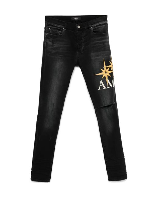 Amiri Starburst Decal Jeans in Black for Men | Lyst