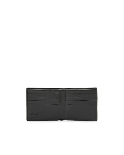 Loewe Logo Double Fold Wallet in Gray for Men | Lyst