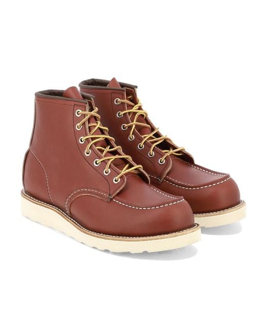 Red Wing Round Head Lace-Up Boots in Brown for Men | Lyst