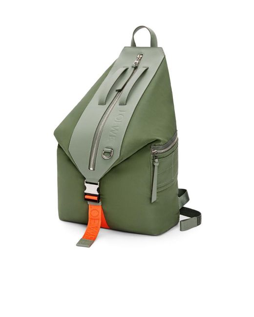 Loewe Logo Backpack in Green for Men | Lyst