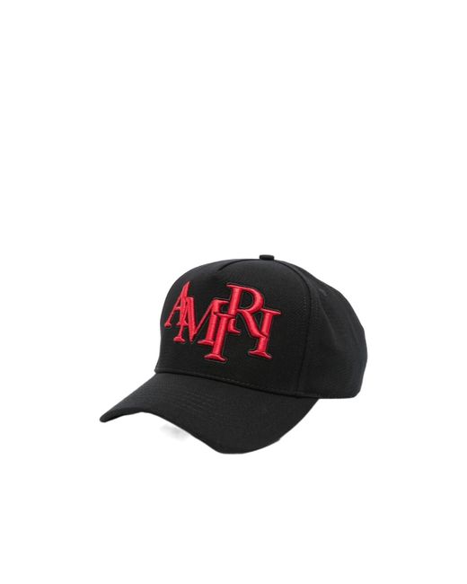 Amiri Logo Embroidery Hat in Red for Men | Lyst