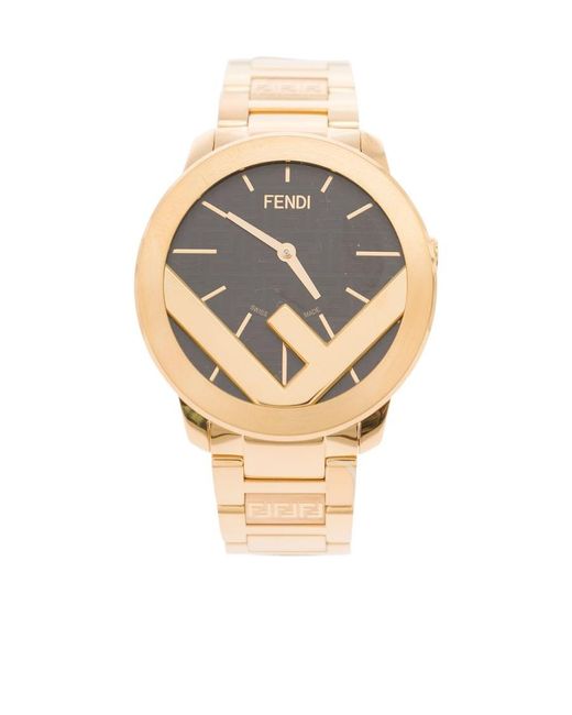 Fendi Logo Fashion Watch in Metallic for Men | Lyst