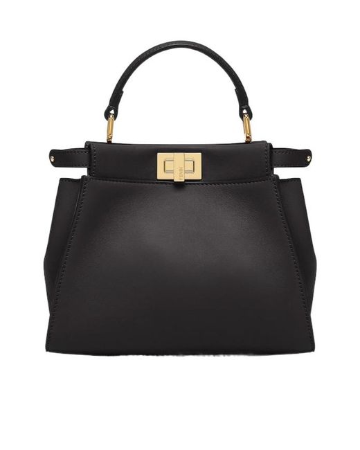 Fendi Leather Bag in Black | Lyst
