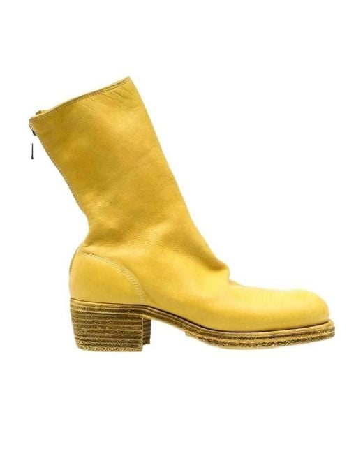 Guidi 788Z Zipper Boots in Yellow | Lyst