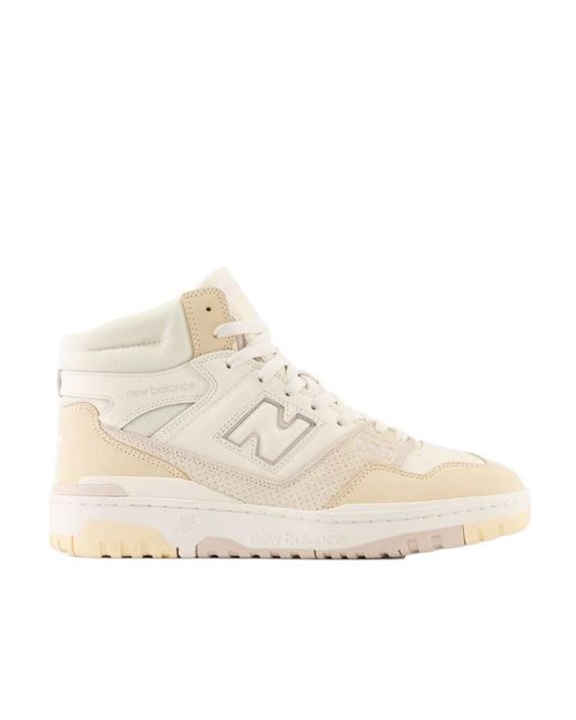New Balance 650 Hi-Top Sneakers in Natural for Men | Lyst
