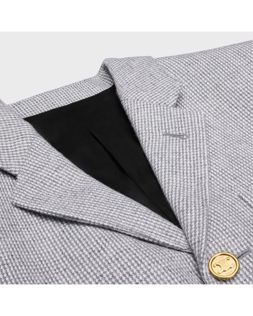 Celine Sorbonne Jacket in Gray | Lyst