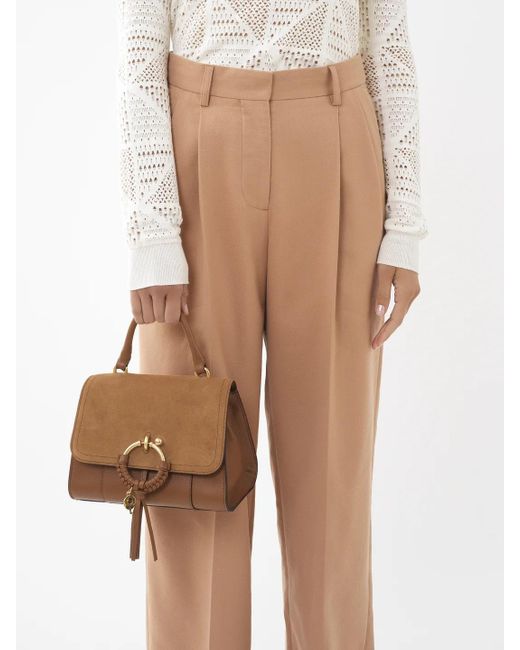 See By Chloé Joan Ladylike Leather Tote Bag in Brown | Lyst