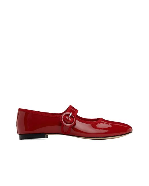 Repetto Stretch Detail Mary Jane Shoes in Red | Lyst
