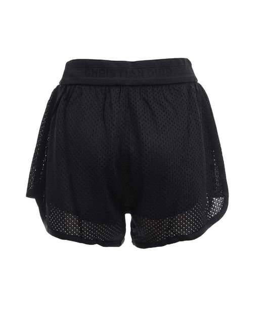 Dior Netted Shorts in Black | Lyst