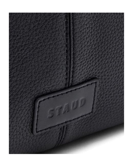 STAUD Logo-Appliqué Tote Bag in Black | Lyst