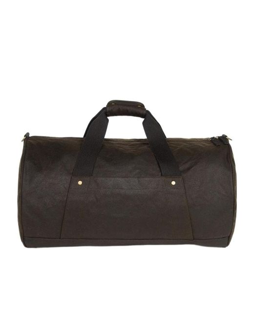 Barbour Explorer Wax Duffle Bag in Black for Men | Lyst