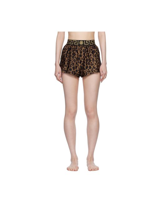 Versace Greca Border Swimming Trunks | Lyst