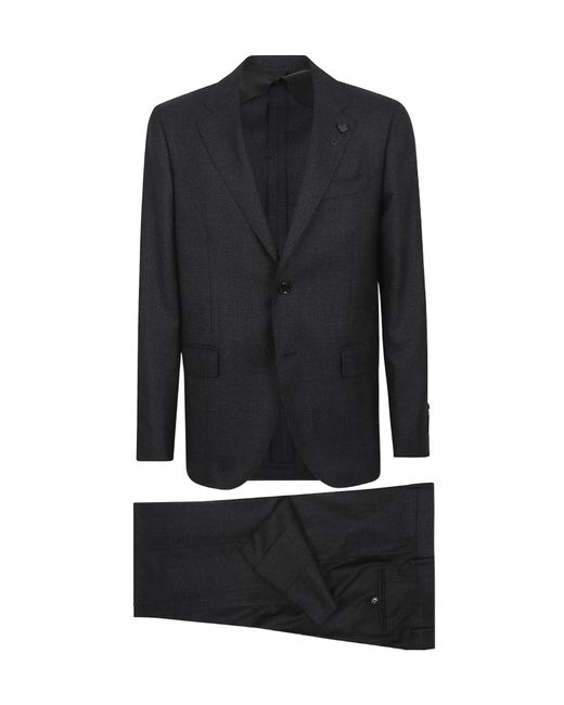 Lardini Iconic Regular-Fit Suit in Black for Men | Lyst