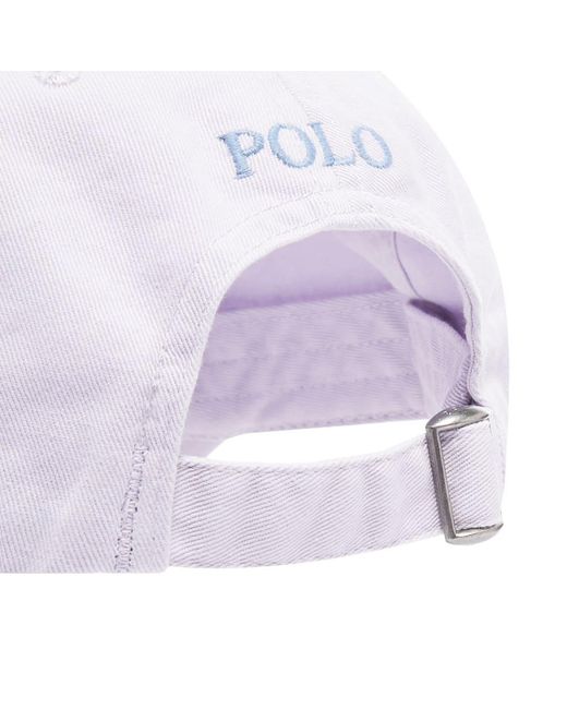Ralph Lauren Rl Classic Logo Cap Puprle in White for Men | Lyst