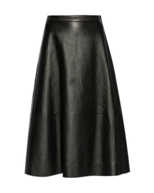 Balenciaga Classic Flared Skirt in Black | Lyst