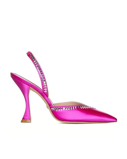 Stuart Weitzman Logo High Heels in Pink | Lyst