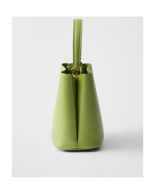 Prada Panier Saffiano Leather Mini-Bag in Green | Lyst