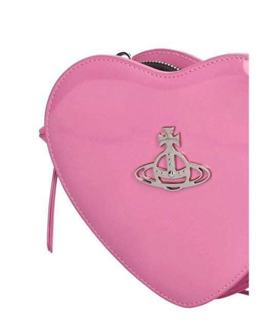 Vivienne Westwood Louise Heart-Shape Frame Crossbody Bag in Pink | Lyst