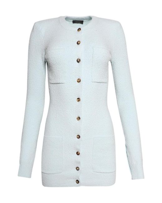 Wardrobe NYC Front-Button Cardigan in Blue | Lyst
