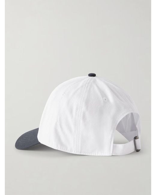 Sporty & Rich Color Block Embroidered Baseball Cap in White | Lyst UK