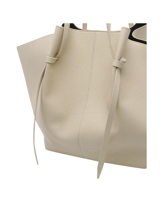 Yuzefi Double-Handled Handbag in White | Lyst UK