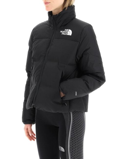 The North Face 1996 Retro Nupste Zipped Puffer Jacket in Black | Lyst
