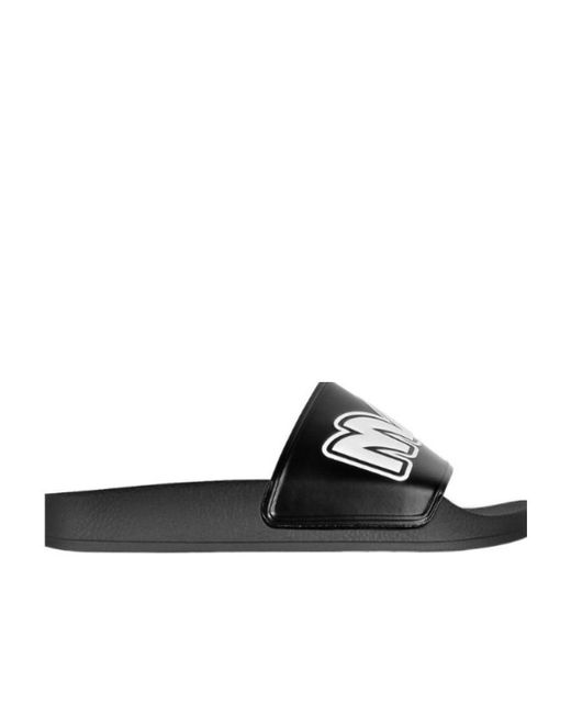 McQ Logo Flip-Flops in Black for Men | Lyst