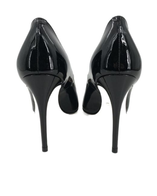 Gucci Logo Pointed High Heels in Black | Lyst
