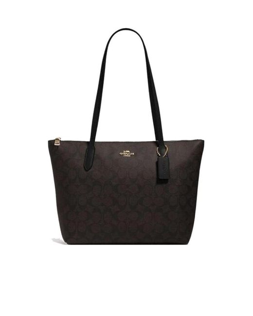 COACH Logo Handbag in Black | Lyst
