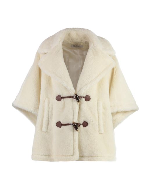 Max Mara George Faux Fur Jacket in Natural | Lyst