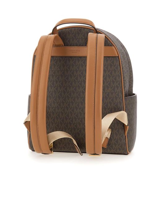 MICHAEL Michael Kors Monogrammed Backpack in Gray | Lyst