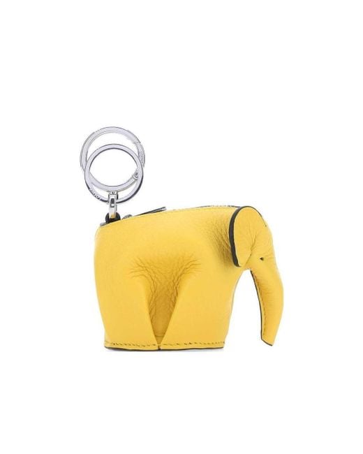 Loewe Elephant Shaped Key Chain in Yellow | Lyst