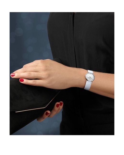 Longines Logo Logo Watch in White | Lyst