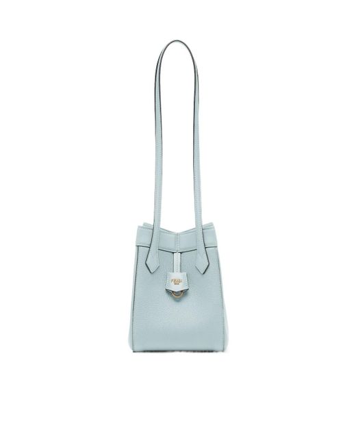 Fendi Origami Leather Mini Bag in Blue | Lyst