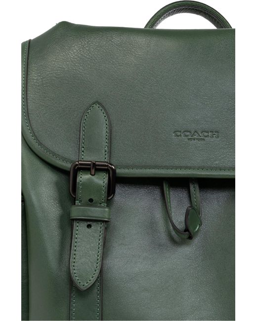 COACH Flip Backpack in Green for Men | Lyst