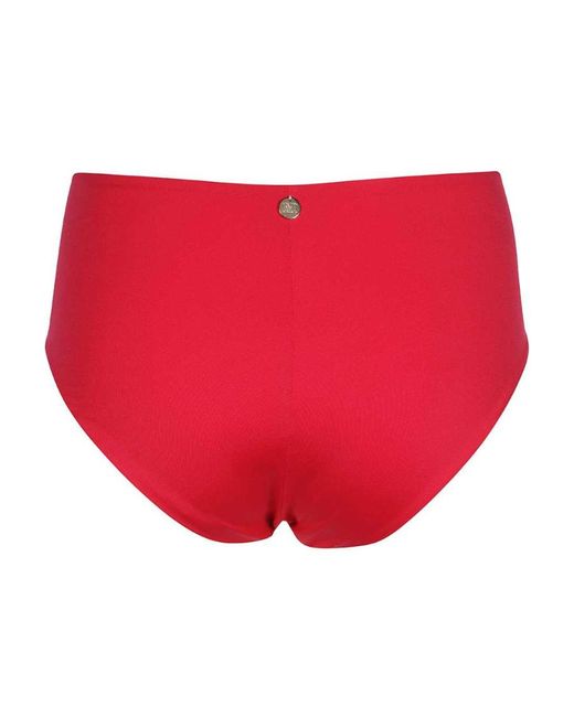 Max Mara Triangular Bikini Swimming Trunks in Red | Lyst