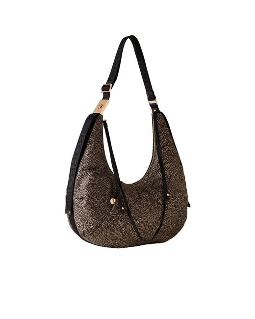 Borbonese Medium Folding Backpack in Brown | Lyst