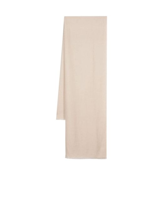 Eleventy Logo Scarf in White for Men | Lyst